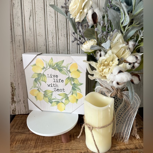 Accents | Live Life Lemon Wall Or Table Top Decor | Poshmark
